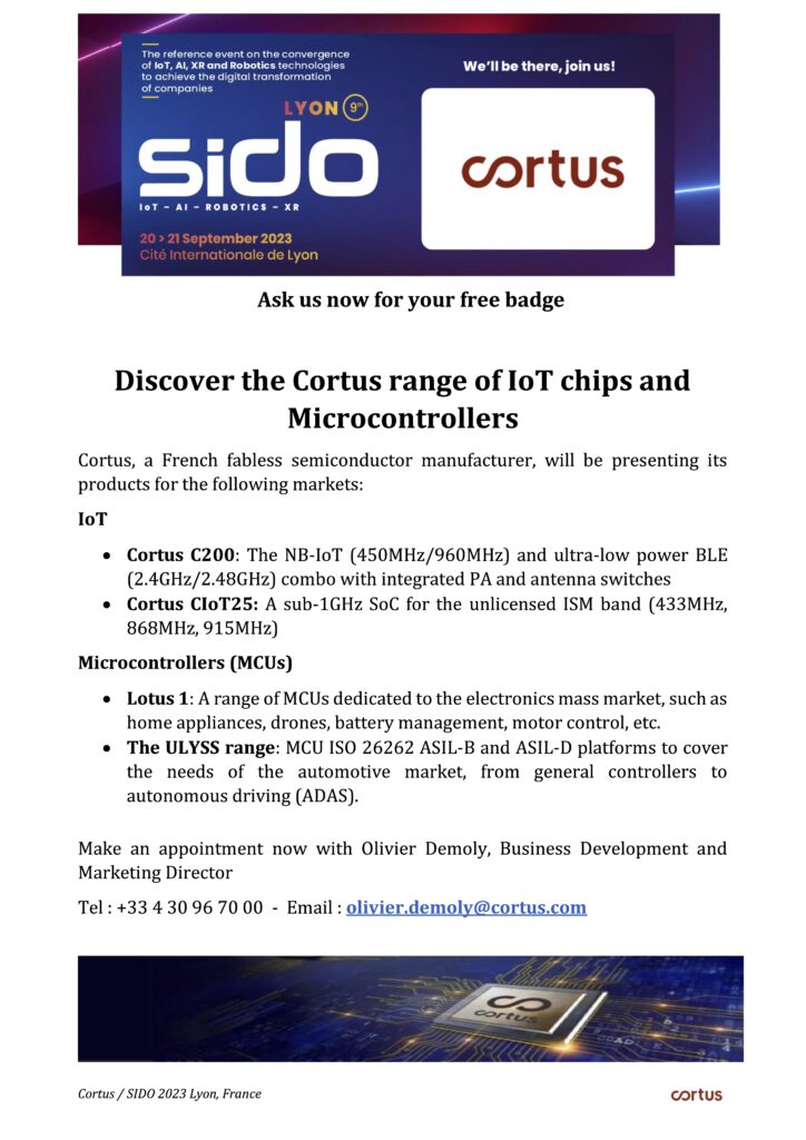 SIDO Lyon (France) 20-21 September 2023 | Cortus